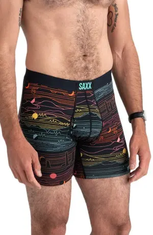 SAXX Ultra Super Soft Boxer Briefs Equinox- Black
