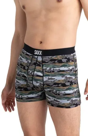 SAXX Ultra Super Soft Boxer Briefs Graphite Mura Kamo