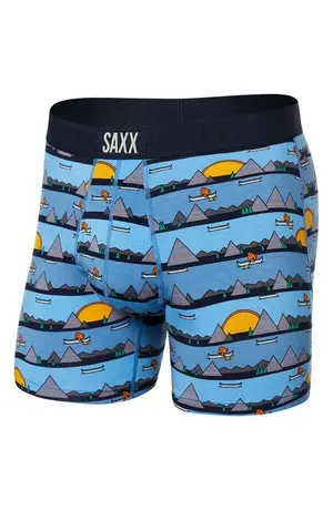 SAXX Ultra Super Soft Boxer Briefs Lazy River- Blue