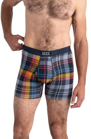 SAXX Ultra Super Soft Boxer Briefs Multi Free Fall Plaid
