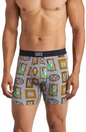 SAXX Ultra Super Soft Boxer Briefs Protect The Nuts- Black