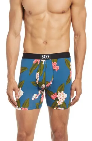 SAXX Ultra Super Soft Boxer Briefs Teal Orchid