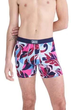 SAXX Ultra Super Soft Boxer Briefs Tropical Lens- Multi