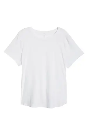 Beyond Yoga On The Down Low Jersey T-shirt - Cloud White