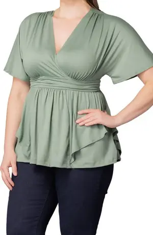 KIYONNA Promenade Blouse - Sage