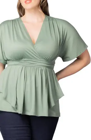 KIYONNA Promenade Blouse - Sage