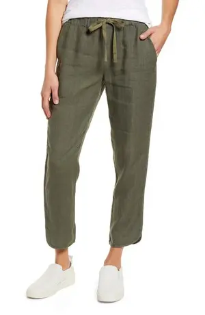 Caslon Tulip Hem Linen Pants