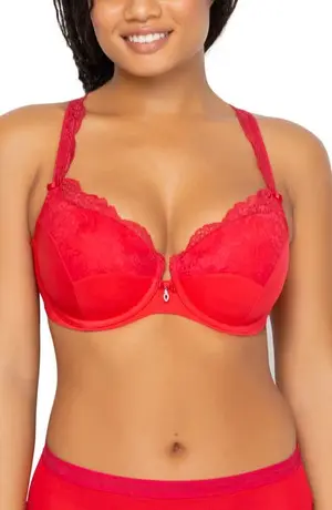 CURVY COUTURE Tulip Lace Balconette Bra - Crantastic