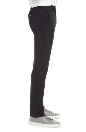 Zanella Active Stretch Flat Front Trousers - Black