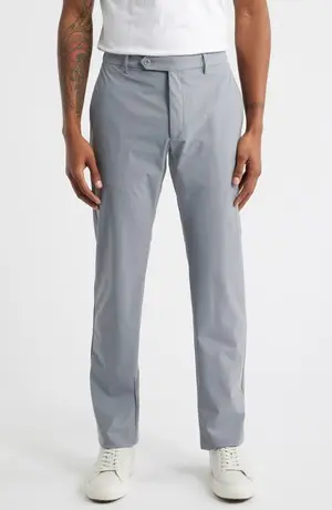 Zanella Active Stretch Flat Front Trousers - Light Grey 2