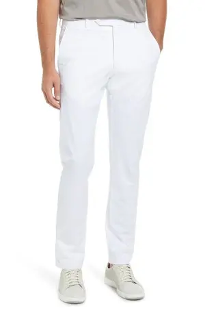 Zanella Active Stretch Flat Front Trousers - White