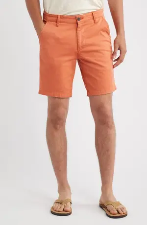 Ag Wanderer 8.5-inch Stretch Cotton Chino Shorts - Orange Spritz