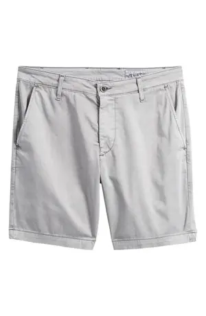 Ag Wanderer 8.5-inch Stretch Cotton Chino Shorts - Sulfur Silver Phantom