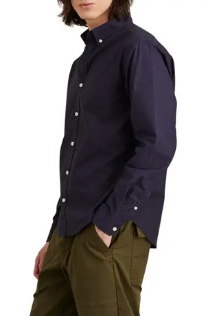 ALEX MILL Standard Button-down Shirt - Dark Navy
