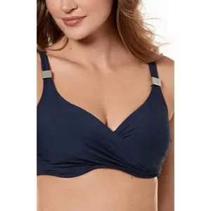 MIRACLESUIT® Surplice Underwire Bikini Top - Mdn