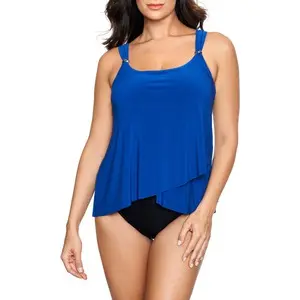 MIRACLESUIT® Razzle Dazzle Underwire Tankini Top - Azl