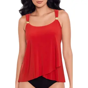 Miraclesuit Miraclesuit® Razzle Dazzle Underwire Tankini Top Cayenne