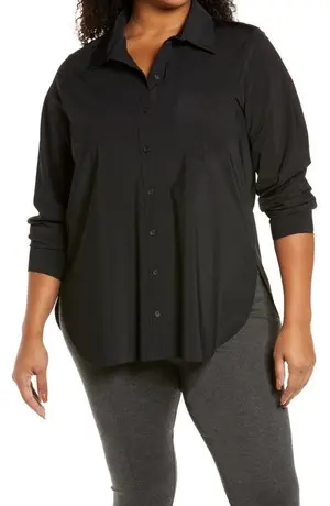 Lyssé Essentials Schiffer Button-up Shirt - Black
