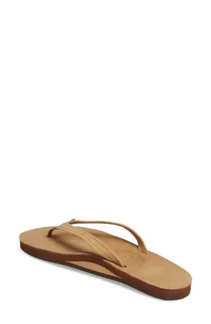 Rainbow Narrow Strap Sandal - Sierra Brown