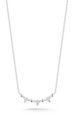 DANA REBECCA DESIGNS Poppy Rae Diamond Curved Pendant Necklace