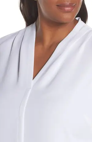NIC+ZOE Tank With Curved Hemline - Paper Whit