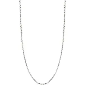 Bony Levy 14k Gold Box Chain Necklace - White Gold