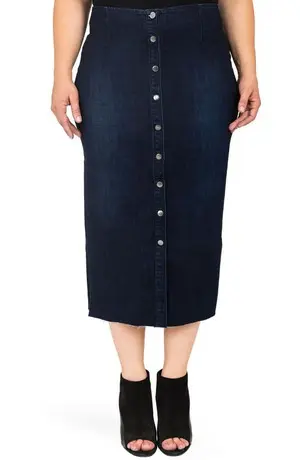 STANDARDS & PRACTICES Elain Denim Pencil Skirt