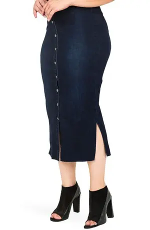 STANDARDS & PRACTICES Elain Denim Pencil Skirt