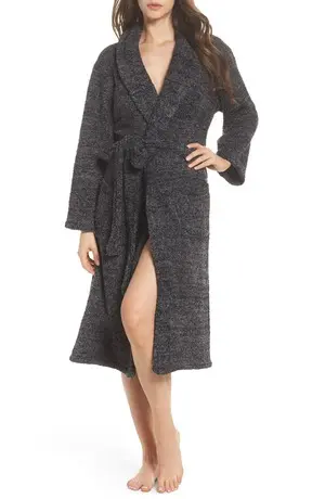Barefoot Dreams Gender Inclusive Cozychic™ Robe He Black-graphite