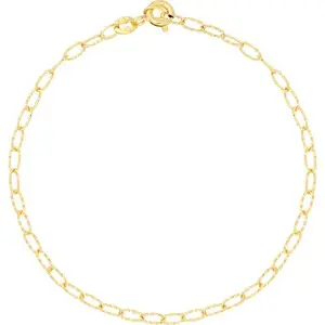Bony Levy Bony Levy 14k Gold Textured Chain Bracelet Yellow Gold
