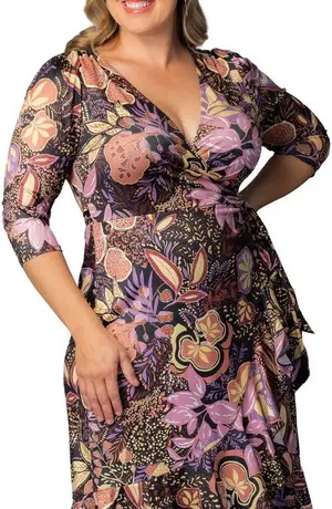 KIYONNA Flirty Flounce Wrap Dress - Wonderland