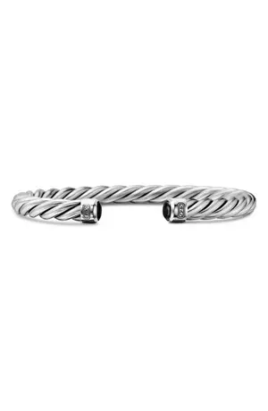 David Yurman Sterling Cable Cuff Bracelet - Silver