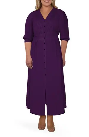 STANDARDS & PRACTICES Pintuck Georgette Dress