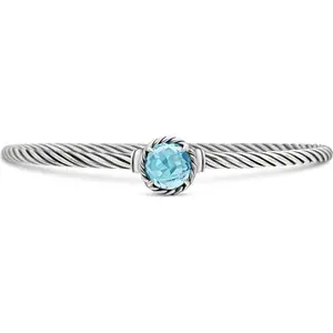 David Yurman Petite Chatelaine® Bracelet In Sterling Silver With Semiprecious Stone Silver