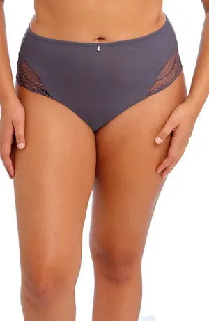 Elomi Priya Full Figure High Waist Briefs Storm