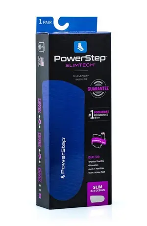 POWERSTEP Foot Petals ® Slimtech 3/4 Orthotic Insoles