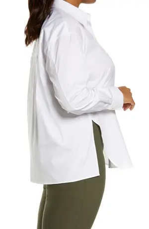 Vince Cotton Poplin Button-up Shirt - Optic White