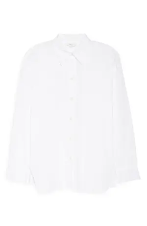Vince Cotton Poplin Button-up Shirt - Optic White