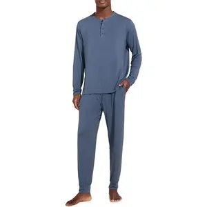 Eberjey Henry Jersey Pajamas Coastal Blue
