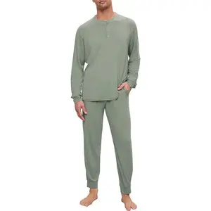 Eberjey Henry Jersey Pajamas - Eucalyptus
