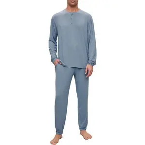 Eberjey Henry Jersey Pajamas - Faded Denim