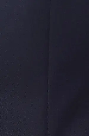 BOSS Slim Fit Solid Wool Suit Jacket - Navy