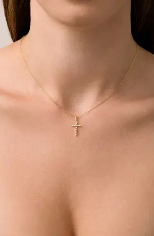 Bony Levy Diamond Cross Pendant Necklace