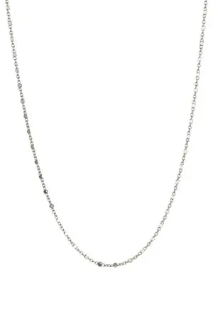 Bony Levy 14k Gold Beaded Chain Necklace - 14k White Gold