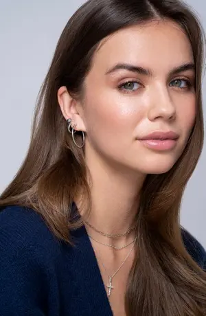 Bony Levy 14k Gold Beaded Chain Necklace