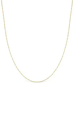 Bony Levy 14k Gold Beaded Chain Necklace - Yellow