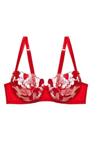 DITA VON TEESE Rosabelle Underwire Balconette Bra - Flame