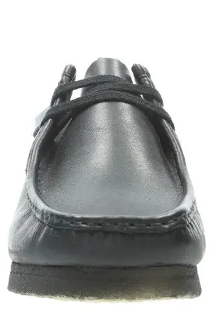 Clarks Wallabee Moc Toe Derby - Black Leat