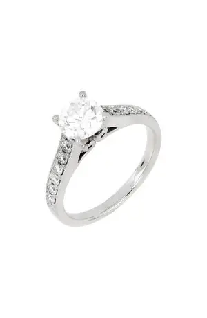 Bony Levy Milgrain Edge Ring Setting - White Gold