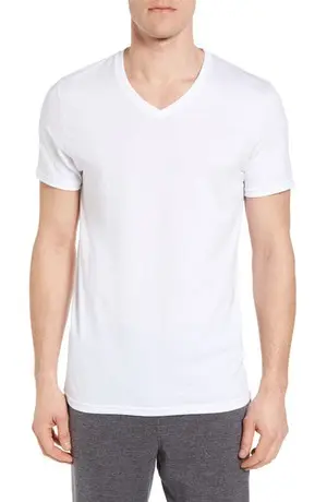 Nordstrom 4-pack Trim Fit Supima® Cotton V-neck T-shirts